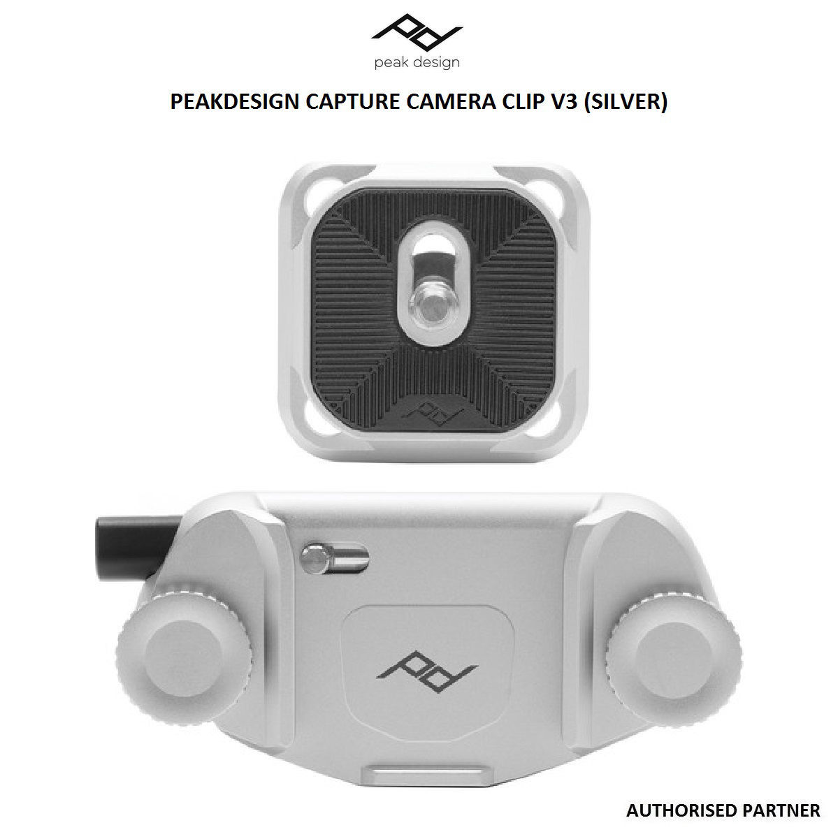 PeakDesign Capture Camera Clip v3 (Silver) | Future Forward