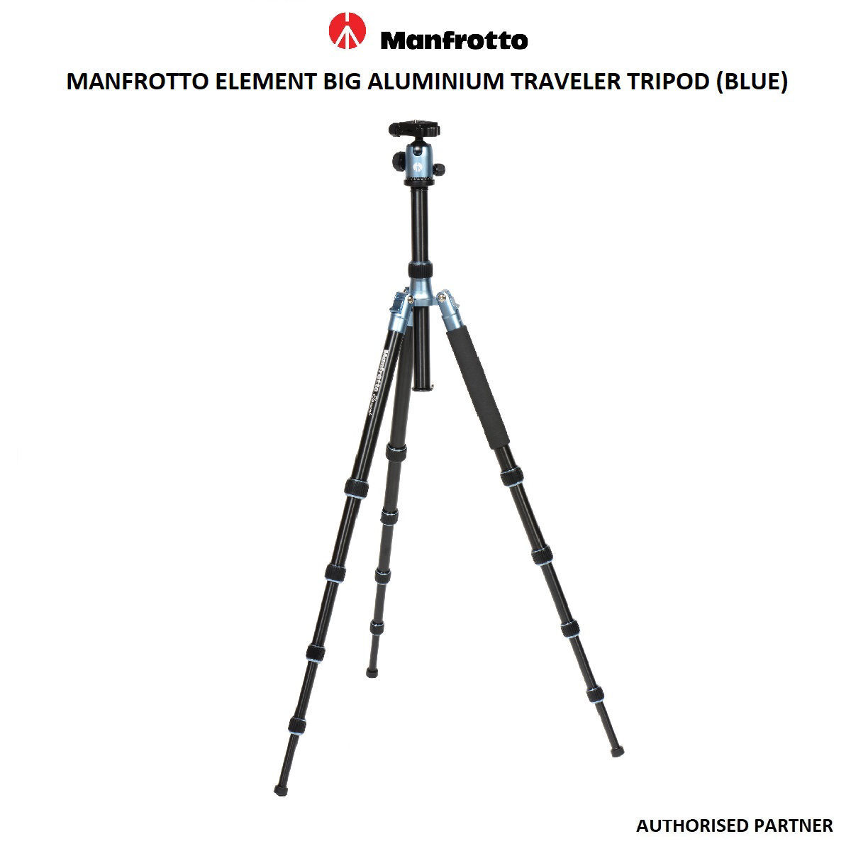 Manfrotto Element Big Aluminum Traveler Tripod (Blue) | Future Forward