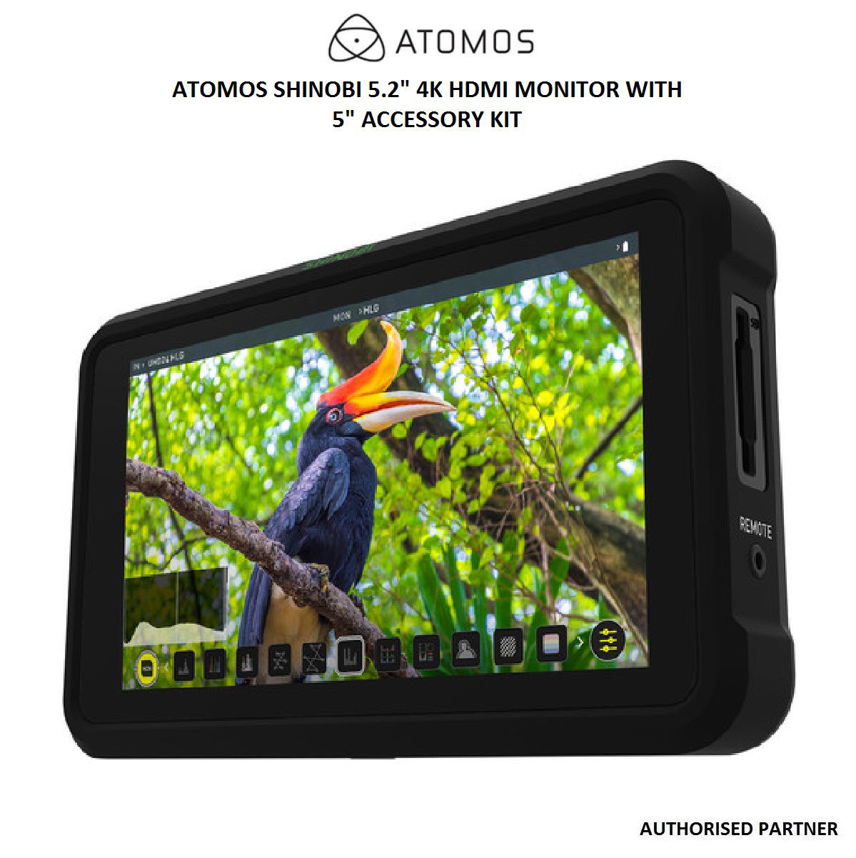 Atomos Shinobi 5.2" 4K HDMI Monitor with 5" Accessory Kit | Future Forward