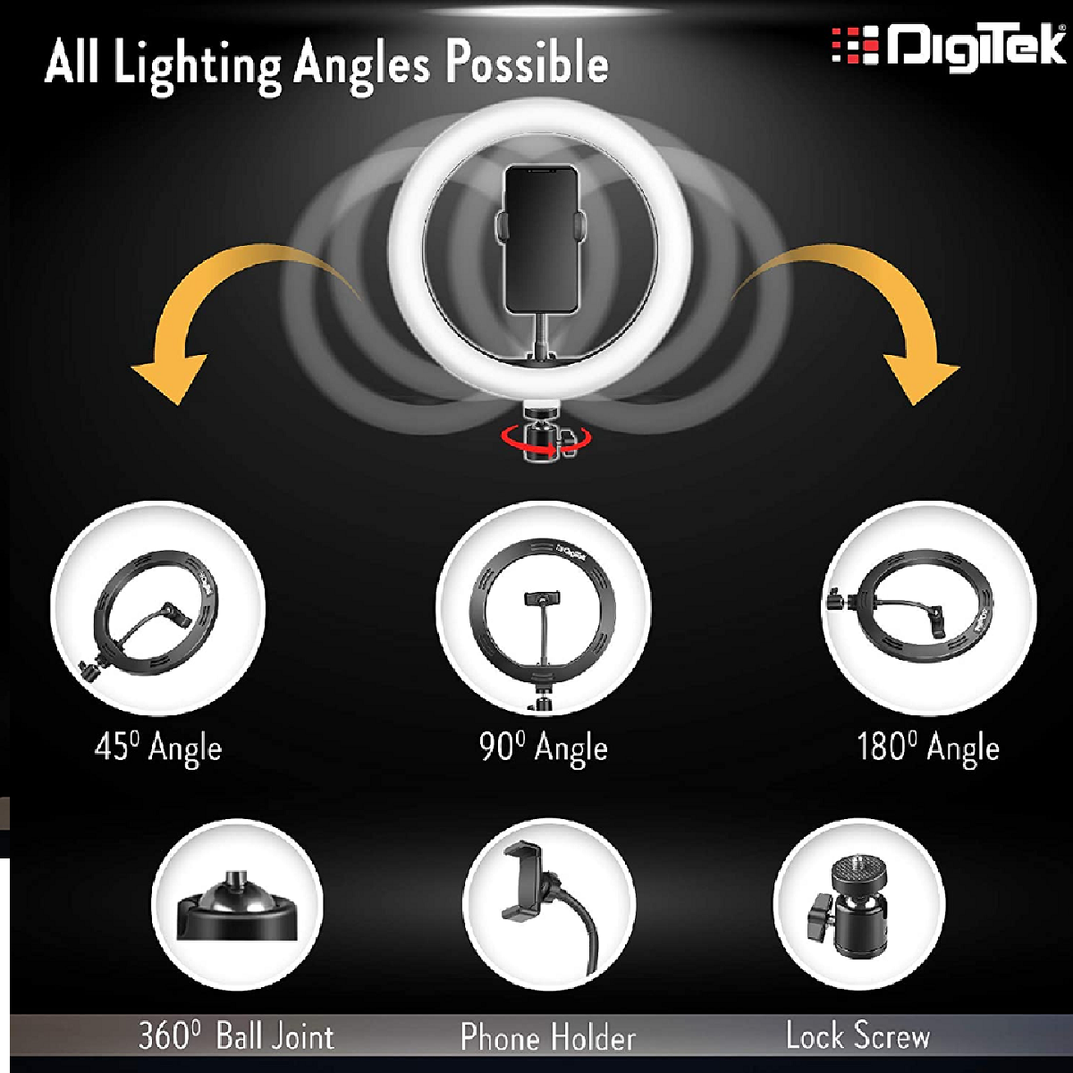 Digitek DRL10H 10 inch Professional LED Ring Light | Future Forward