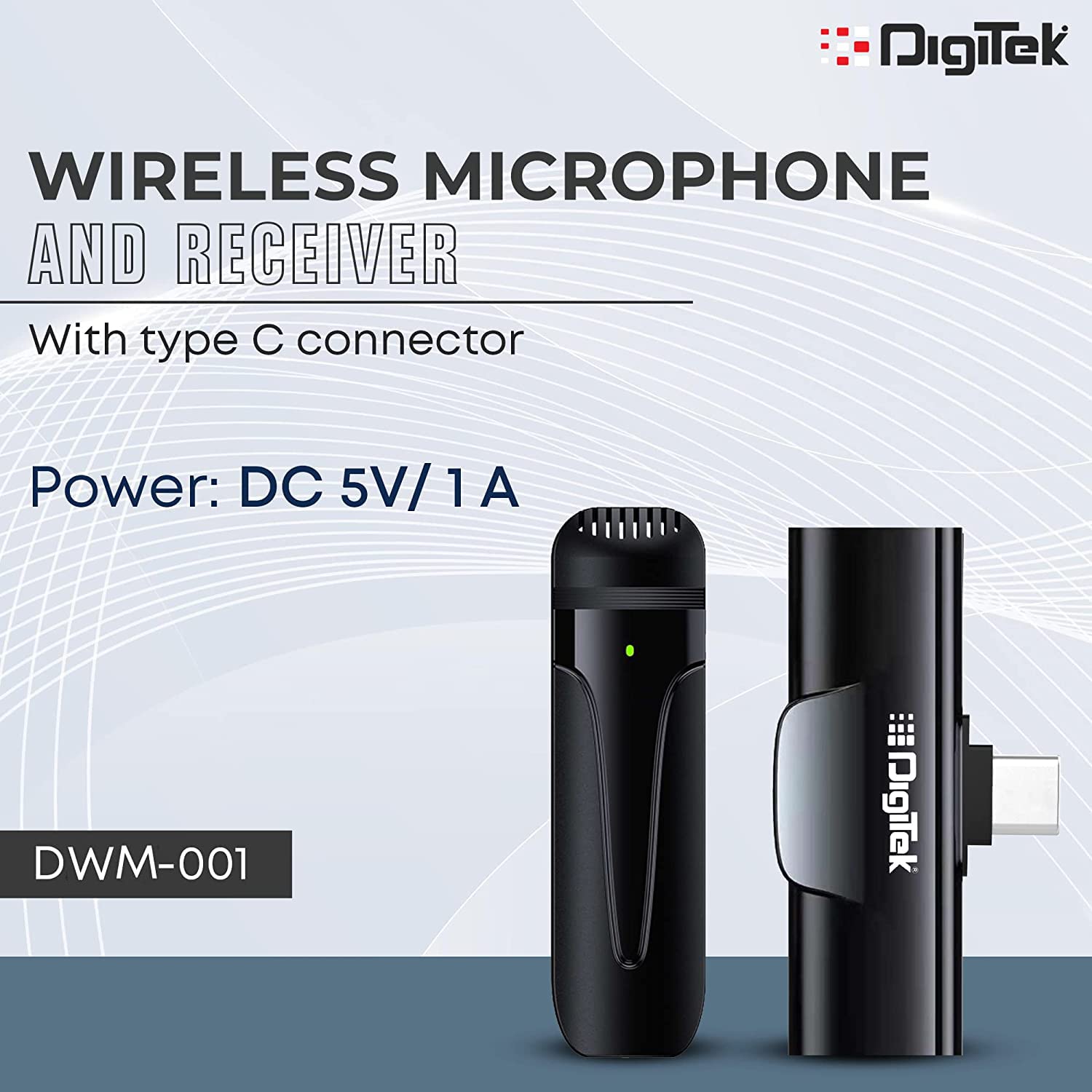 Digitek (DWM-001) Wireless Microphone & Receiver with Type C | Future ...