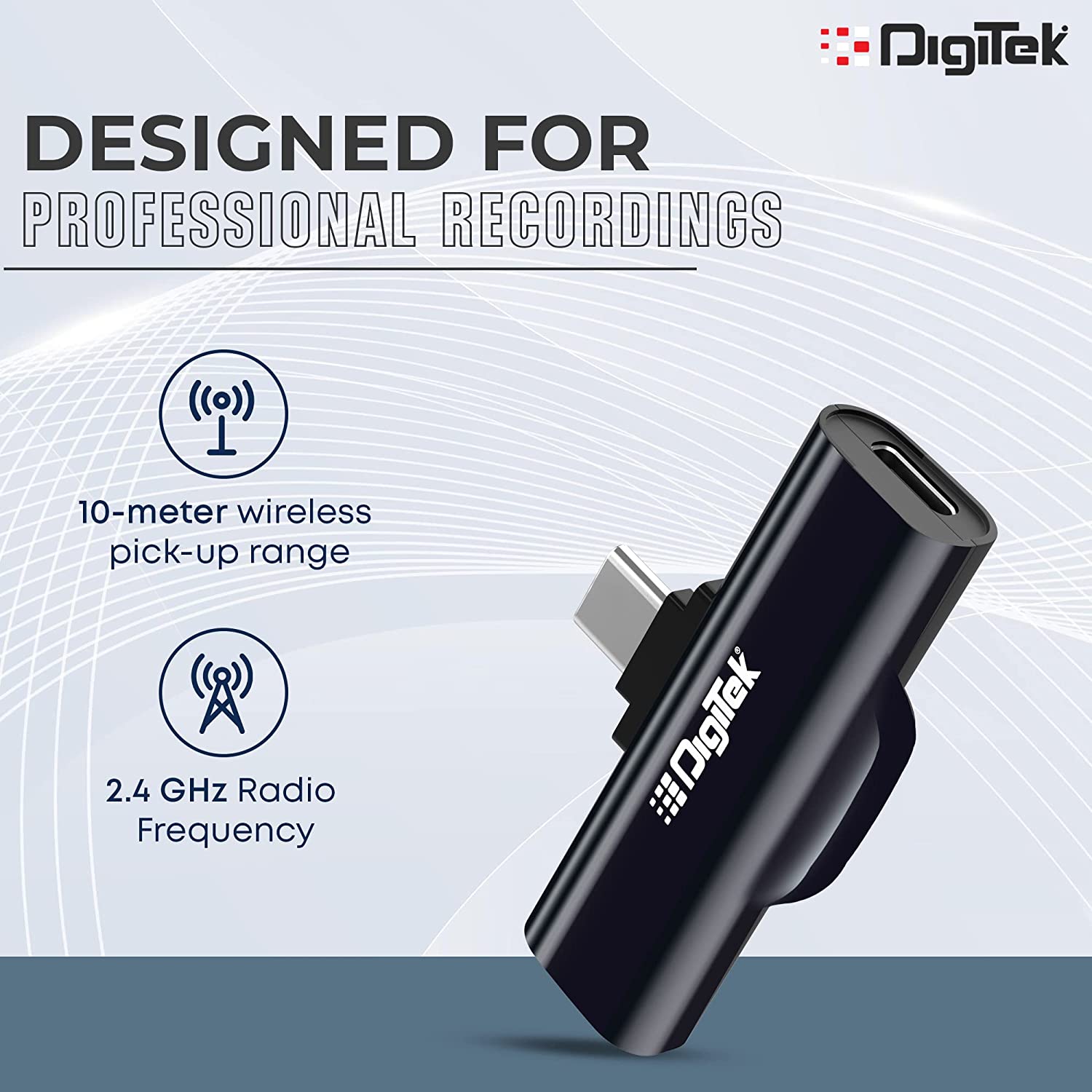 Digitek (DWM-001) Wireless Microphone & Receiver with Type C | Future ...