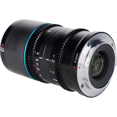 Sirui Saturn 35mm T2.9 1.6x Carbon Fiber Full-Frame Anamorphic Lens (E ...